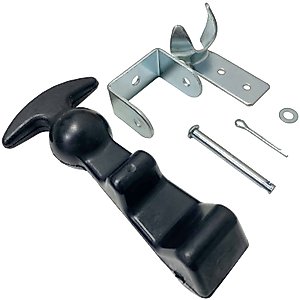 Ganlandy Elastic Rubber Hood Catch, Flexible T-Handle Hasp, Rubber Flexible Draw Latches with Brackets for Tool Box, Vehicle Engine, Hood, Golf Cart