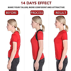 Schiara Posture Corrector for Men and Women, Comfortable Upper and Back Brace, Adjustable Back Straightener Support for Back, Shoulder and Neck