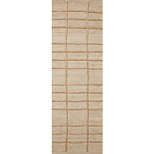 Loloi II Bodhi Collection BOD-04 Ivory/Tan 18" x 18" Sample Rug