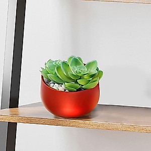 ARTIBETTER 12pcs Candle Tin Empty Tinplate Cans Round Candle Jars Candle Containers Candy Party Favors Box Holder 4oz for Candle Making Beads Buttons Storage Red