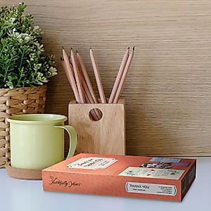 Faithfully Yours Designer Greetings Inspirational Thank You Boxed Card Assortment, With Gratitude with Biblical Scripture Verses (Box of 12 Greeting Cards with Envelopes)