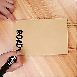 Ronvir 50pcs Brown Gift Bags 5.25x3.25x8 Inches Brown Paper Bags With Handles Small Brown Kraft Bags For Party Favor, Goodie, Candy, Halloween, Christmas, Thanksgiving