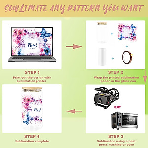 VEVELU 25 Pack Sublimation Glass Cups with Lids and Straws 16oz Clear Sublimation Glass Can Blanks Tumblers Glass Sublimation Cups with Bamboo Lid Drinking Juice Jars Beer Can Glass Iced Coffee Cups