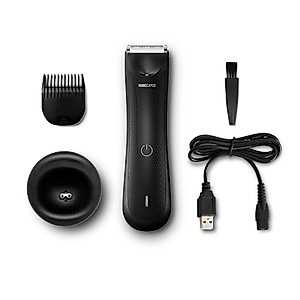 MANSCAPED™ Nuts and Bolts 3.0, Men's Grooming Kit, Includes The Lawn Mower™ 3.0 Ergonomically Designed Powerful Waterproof Trimmer, The Crop Preserver™ Ball Deodorant and Disposable Shaving Mats