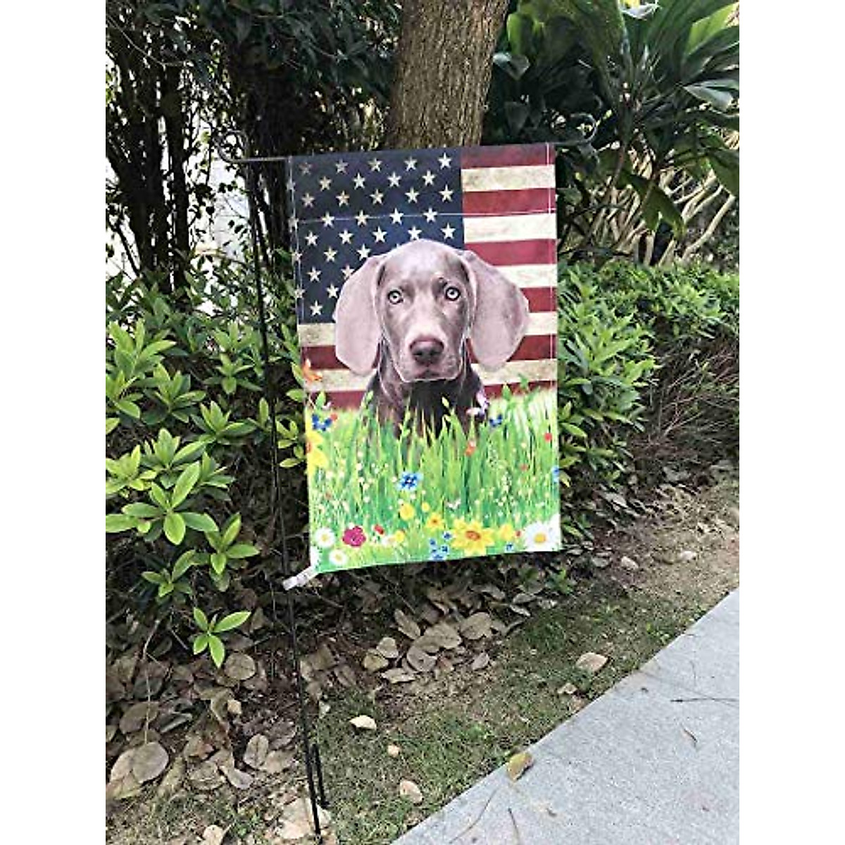 BAGEYOU Happy St.Patrick's Day Shamrock Garden Flag with My Love Dog Chihuahua Rainbow Gold Green Hat Decor Yard Banner 12.5X18 Inch Print Both Sides