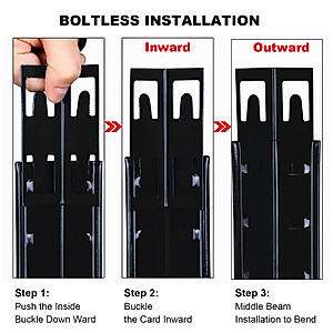 80” Storage Shelf Rack 5-Tier Bookcase, Standing Storage Shelf Multi-use, Garage Shelf for Home, MDF Board and Metal Storage Shelf Modern Industrial Shelf, 80H x 40W x 20D inch, Black