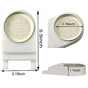 NIZEFEI 4PC Bee Hive Feeder White Beehive Entrance Feeder with Lid Bee Sugar Water Feeder of Beekeeping Supplies