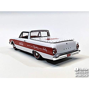 AMT 1960 Ford Ranchero w/Coke Chest (Coca-Cola) 2T 1/25th Scale Model Kit, White (AMT1189M)
