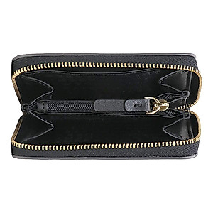 Kate Spade Dani Patterson Drive Painted Edge Black Bright White Wallet, Small