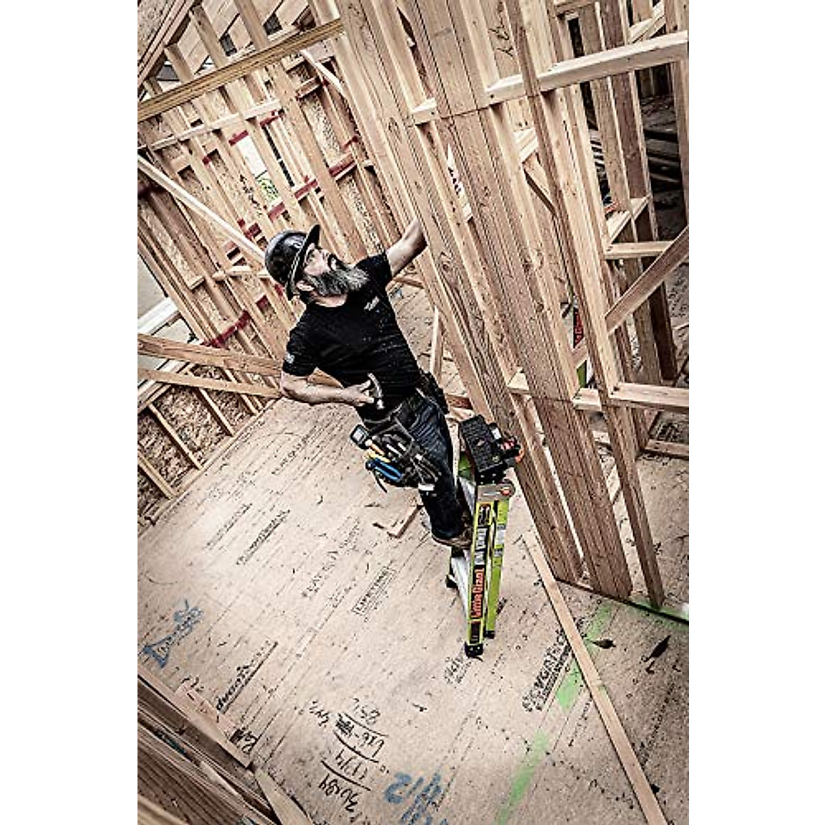 Little Giant Ladders, King Kombo, Professional, 4 ft. A Frame, 7 Ft. Extension, Fiberglass, Type 1AA, 375 lbs weight rating, (13470-001)