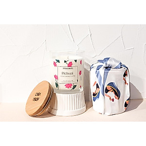 Pichwai - Masakali Collection from Casa Dekor. Handmade Lotus Scented Coconut Soy Wax Candle with Premium & Sustainable Ingredients. 7.5oz - Luxury Scented Candle