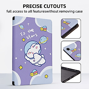 Nuouxoco for Samsung Tab A8 10.5 inch Case Multi-Angle Smart Stand Shell Cover Protective Case for Samsung Galaxy Tab A8 Tablet 2022 (SM-X200/X205/X207) Case - Cute Rabbit