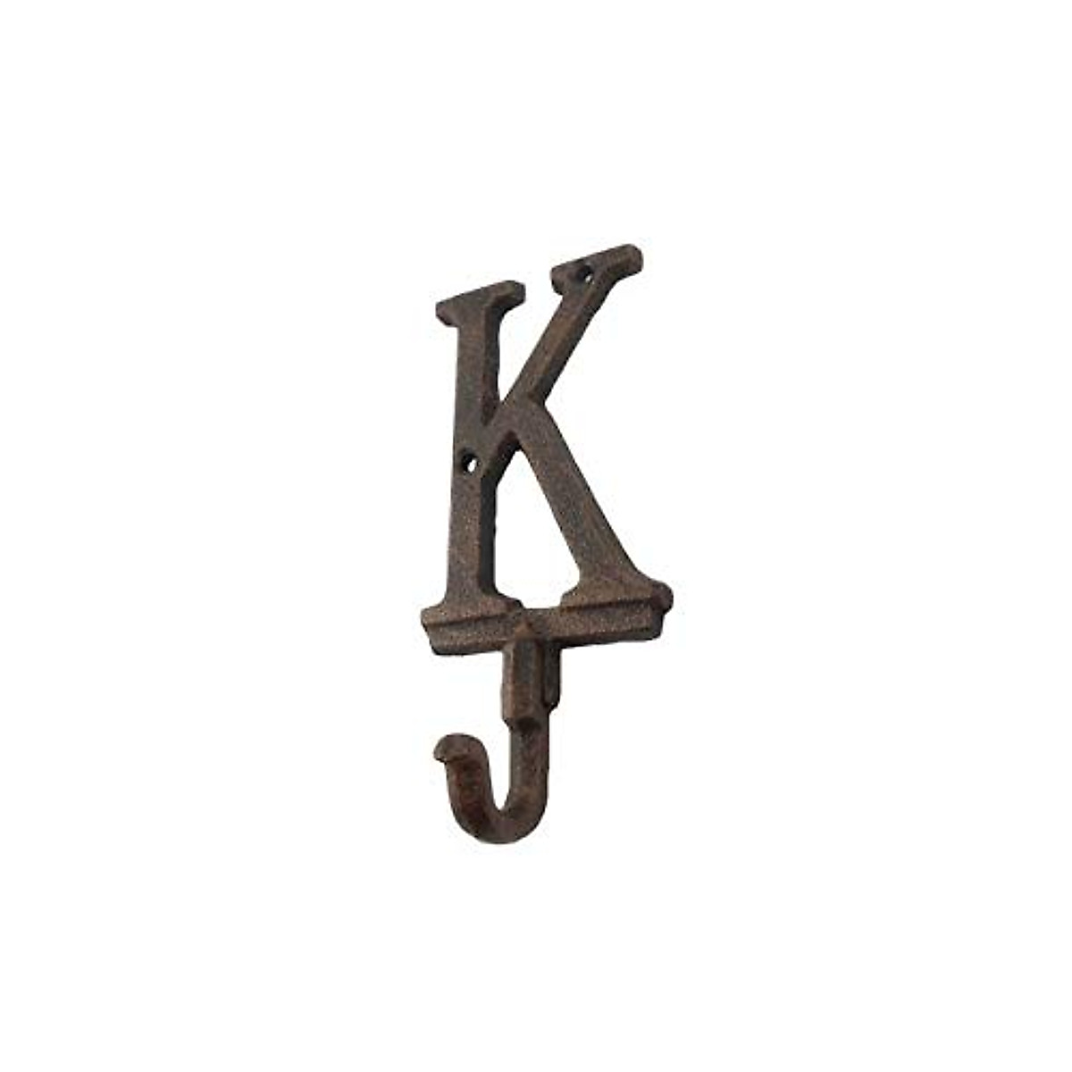 Handcrafted Nautical Decor Rustic Copper Cast Iron Letter K Alphabet Wall Hook 6"