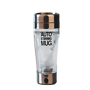 Mengshen Self Stirring Mug 400ML - Portable Multipurpose Mixer Auto Mixing Coffee Tea Cup Protein Shaker Mixer Double Insulated Electric, A037