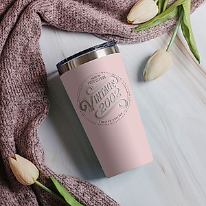 Sodilly Tumbler for 21st Birthday Celebration - Ideal 21st Birthday Gifts for Him - 21st Birthday Ideas - Perfect for Brother or Male Friend - Great 21st Birthday Decorations for Him - 16 oz Black