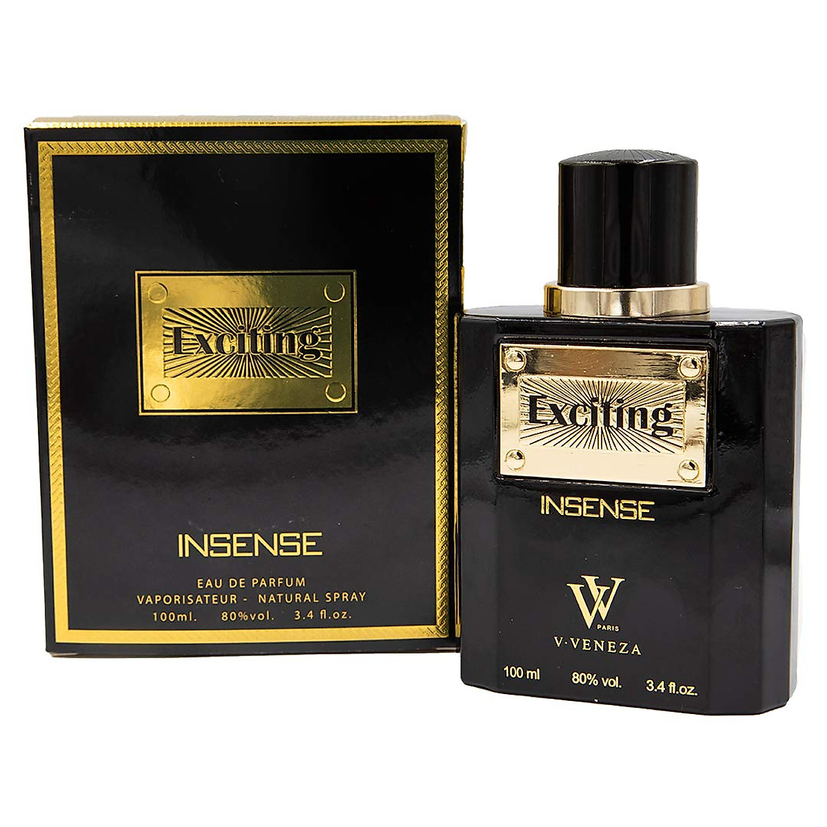 Dumont Exciting Insense - 3.4 oz - Eau De Parfum – Unisex Perfume for Men & Women - Lemon, Herb, Honey, Amber & Chocolate Scent - Long Lasting Cologne Mist & Body Spray - for Him & Her