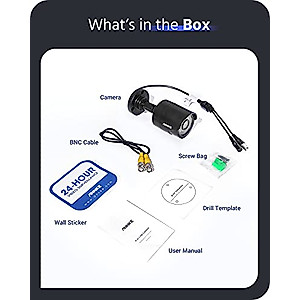 ANNKE 1080p Security Camera 4-in-1 CCTV Bullet Wired Camera, AHD/TVI/CVI/CVBS, IP66 Weatherproof Analog Surveillance Video Add–On Camera for Indoor and Outdoor Use, 100 ft Clear Night Vision - E200