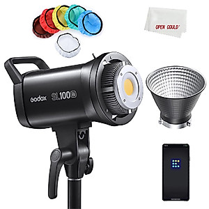 Godox SL100Bi 100W 2800-6500K White Yellow Version LCD Panel LED Video Light Continuous Output Bowens Mount Studio Light (SL100BI)