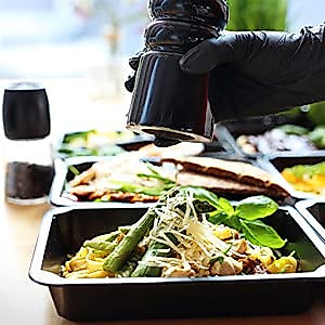 BENTOOOGO 50 Pack Plastic Meal Prep Containers, Reusable Disposable Food Storage Container with Lids 32oz, Lunch Bento Box, Food Prep Container,Takeout Deli Togo Containers