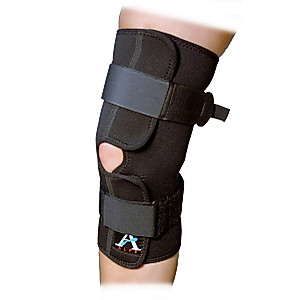 ALPS Knee Brace, Prevent or Reduce Severity of Knee Injury, Soft and Breathable, Wrap-Around with Reinforced Seams, Medium Size