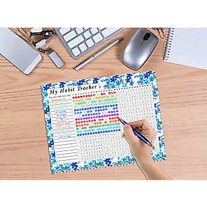 2024 Monthly Desktop/Wall Calendar/Planner - Habit Tracker - Daily, Weekly & Monthly Goal Motivational Habit Tracking Journal Inspirational - (Edition #022)