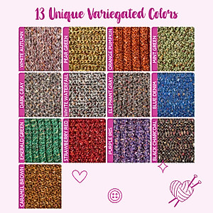 Cotton Alpaca Tweed Alpaca Yarn for Crocheting, 4 Skeins, 588Yds/200G, Free Patterns - Tweed Yarn for Knitting - 3 DK Light Worsted Weight - Pear Green