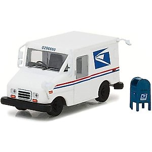 Greenlight 29888 United States Postal Service Long-Life Postal Delivery Vehicle (LLV) with Mailbox (Hobby Exclusive) 1/64 Scale
