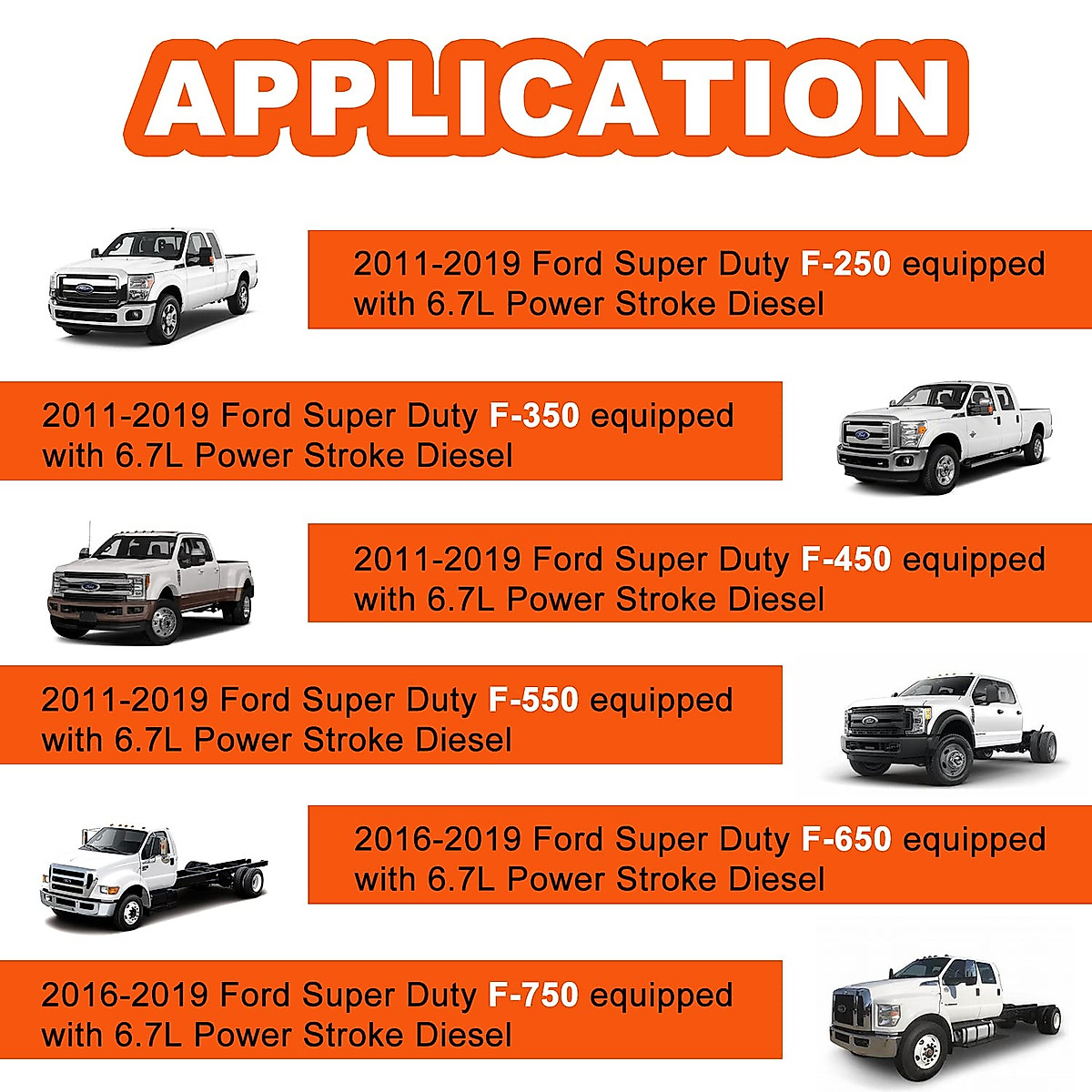 303-1513 Rear Crankshaft Seal Remover Tool Fits for Ford Super Duty F-250, F-350, F-450, F-550, F-650/750 equipped with 6.7 L Power stroke Diesel Model, Replace ST-148, 4 pcs