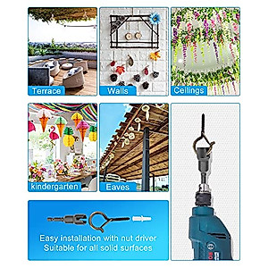 EVISTTER 20 Pack Q Hanger Hooks for Outdoor String Lights Hooks,Christmas Lights Hanger Hooks Rust-Resistant for Outdoor Decoration Hanging(2.2In,Bronze)