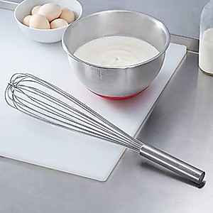 AmazonCommercial Stainless Steel Whisk, 18 Inch