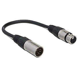 Hosa DMX-106 XLR5M to XLR3F DMX-512 Adaptor Cable, 6 Inch
