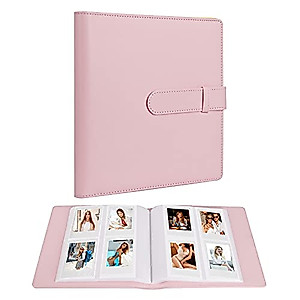 256 Pockets Photo Album for Fujifilm Instax Mini LiPlay 12 11 9 8 40 Evo 7S Instant Camera/Mini Link Printer, Polaroid Snap Touch PIC-300 Z2300 Mint Zip Instant Camera Printer(Baby Pink)