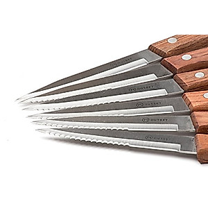 Outset QB90 Cutting, Set of 6, Rosewood Steak Knives Set of 6