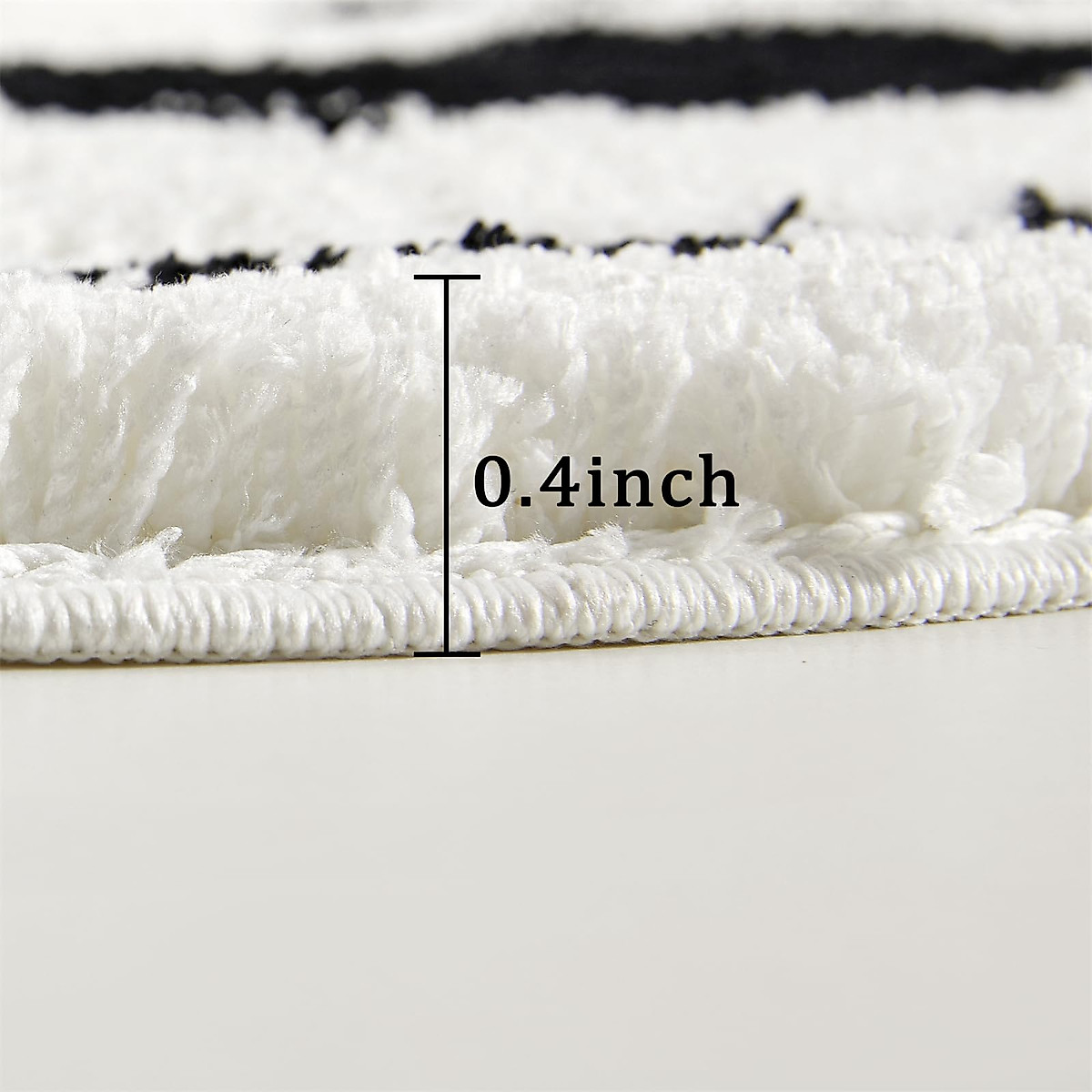 Jack Skellington Halloween Round Bathroom Rugs Mat 2ft, Non-Slip Machine Washable Soft Absorbent Shaggy Bath Rug The Nightmare Before Christmas Spooky Creepy Cute Halloween Bathroom Shower Floor Mat