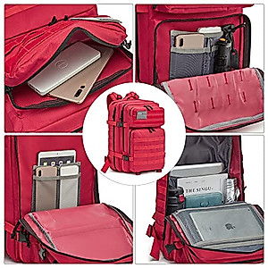 G4Free 40L Military Tactical Backpack 3 Day Assault Survival Molle Pack Bug Out Bag Fishing Backpack Rucksack