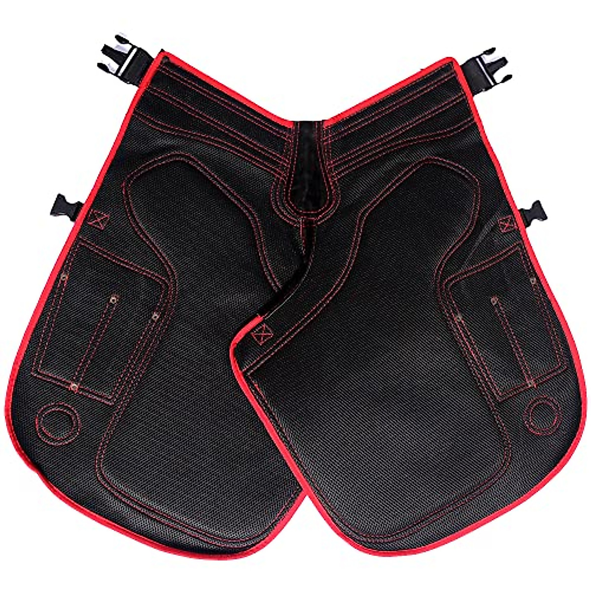 Equine Care Farrier Apron 4 Knife Pocket & 2 Nail Magnet Cowhide Suede Leather and Canvas Chaps 25 Inches-65CM.