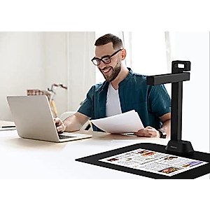 IRIScan Desk 6 Pro-Professional Color Document,Book Scanner,Auto-Flatten & Deskew,21MP,Capture 11x17in,136 Languages OCR,Text to Speech,PDF/Search,PDF/Word/Tiff/Excel,Video Distance Learning,Win&Mac