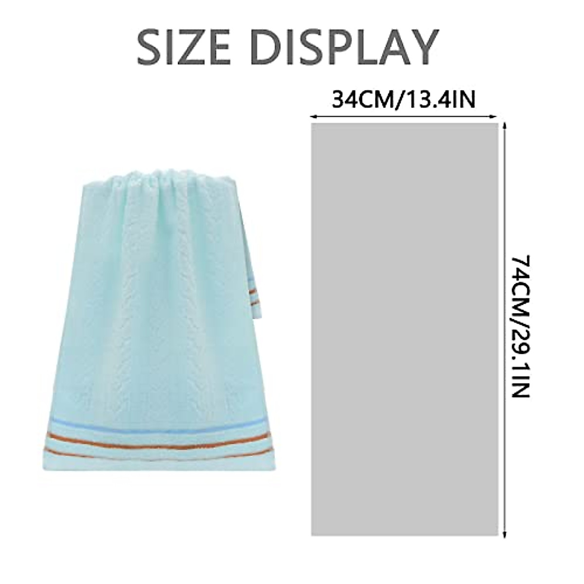 Dark Gray Hand Towels for Bathroom Towel Absorbent Clean and Easy to Clean Cotton Absorbent Soft Suitable for Kitchen Bathroom Living Room Bathroom Set Gray (A, One Size)