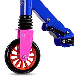 Scooter for Kids | 2 Wheel Scooter for Boys | Two Wheel Scooter for Girls | Outdoor King Kids Scooters | Folding Kids Scooter Easy to Transport | Scooride Skeddadle (Blue)