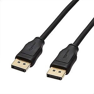Amazon Basics Uni-Directional DisplayPort to HDMI Display Cable - 10 Feet & DisplayPort to DisplayPort HD Display Cable - 10 Feet