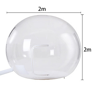 Transparent Inflatable Bubble Tent Luxury Single Tunnel Bubble House Dome Greenhouse Tent with Blower 110V 300W for Outdoor Family Camping Backyard Party Festivals Stargazing (Style 3)