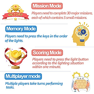 Pop The Target! Handheld Speed Pushing Game Machine: A Fun Multiplayer Game for Family. Fidget Game Toy Christmas Toys Gifts for 6 7 8 9 10 11 12 Years Old Kids Road Trip Car Games Kids White