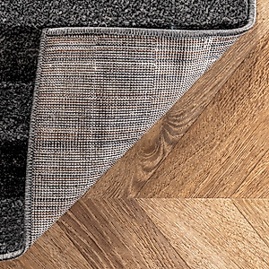 nuLOOM 2' x 6' Performance Indoor Area Rug, Non-Shed, Power Loomed High-Traffic Area Rug for Living Room, Bedroom, Home, Minnie Grey