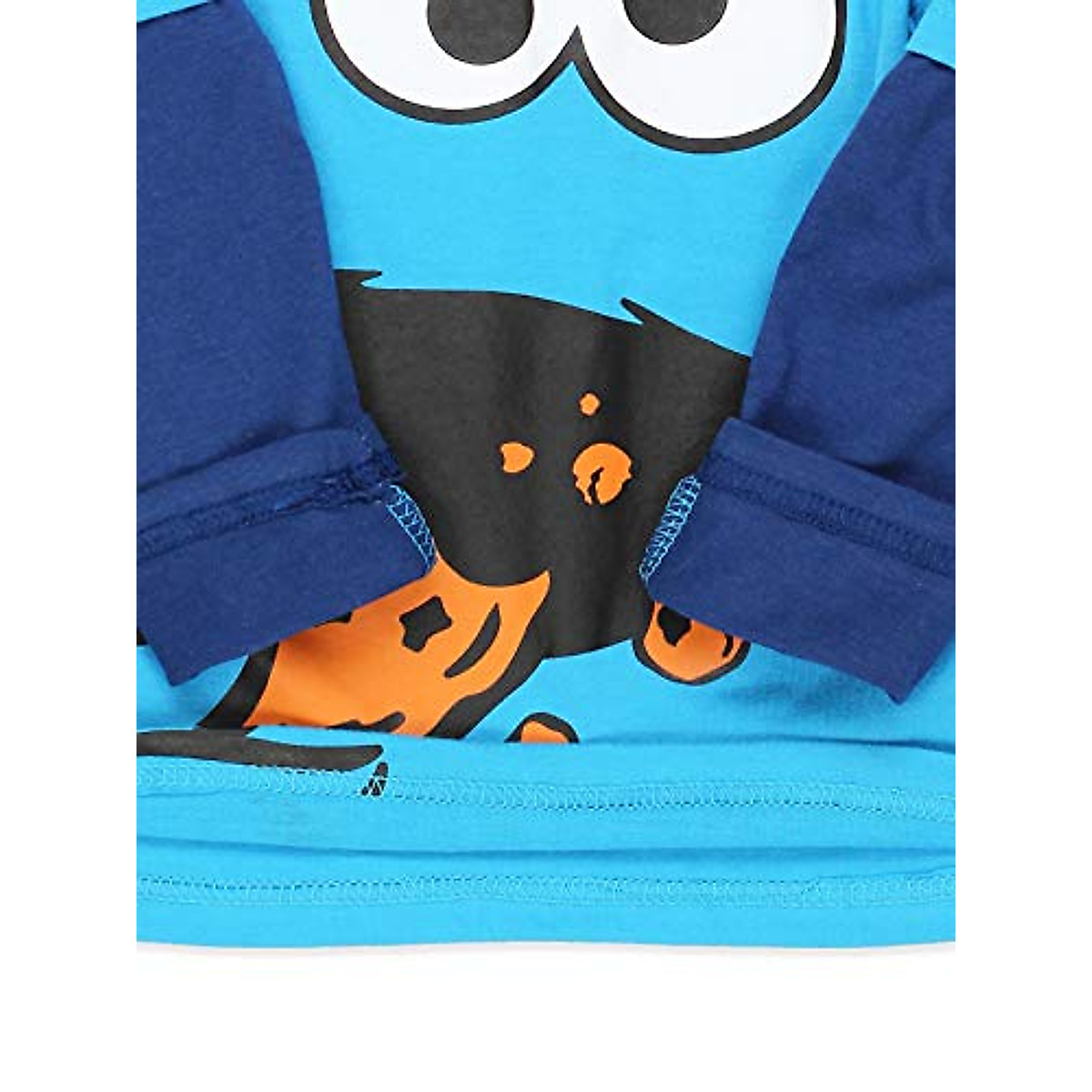 Sesame Street Elmo and Cookie Monster Boys Shirt for Infant and Toddlers Light Blue