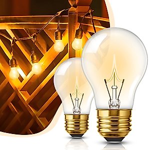 DORESshop Appliance Bulb, Oven Light Bulb, E26 Appliance Light Bulb, A15 40 Watt Appliance Bulb for Oven, Stove, Refrigerator, Microwave, 2 Pack