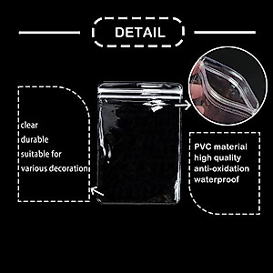 PVC Clear Anti Oxidation Jewelry Zipper Bag 100Pcs Anti Tarnish Transparent Jewelry Storage Bags Book Small Ziplock Bags Jewelry Organization (Clear 3.14X4.72 Inch)