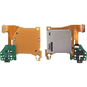 Replacement Game Cartridge Card Reader Slot Compatible with Nintendo Switch Lite, Accessory Parts with Fix Tools