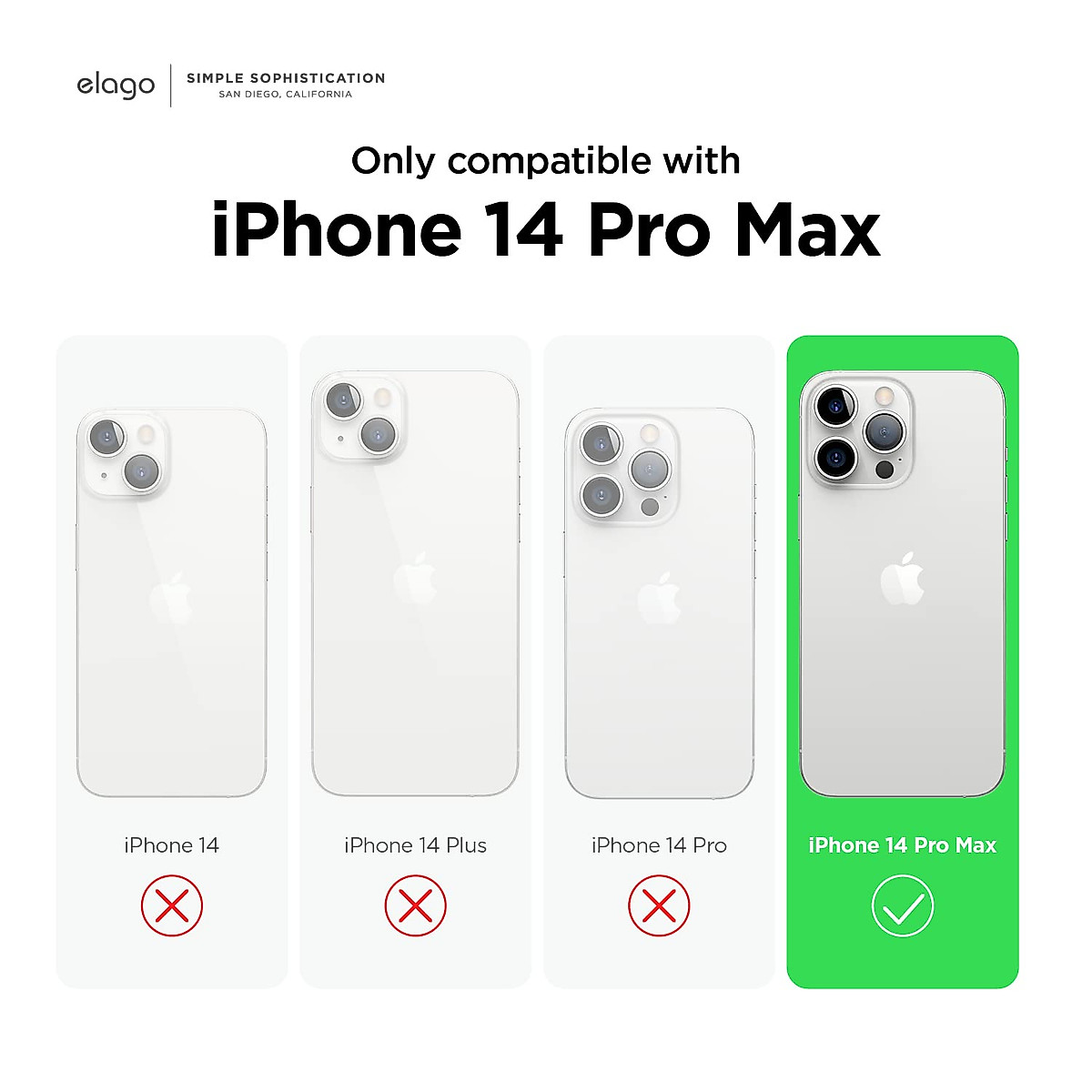 elago Compatible with iPhone 14 Pro Max Case, Liquid Silicone Case, Full Body Protective Cover, Shockproof, Slim Phone Case, Anti-Scratch Soft Microfiber Lining, 6.7 inch (White)