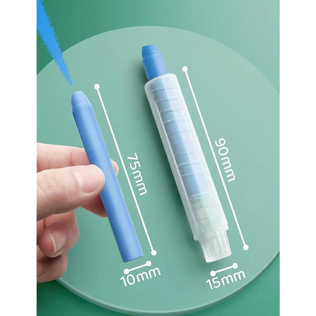 luckyrain Washable Crayons for Kids, 12 Colors Washable Toddler Crayons, Non-Toxic Baby Crayons, Coloring Art Supplies, Gift for Boys and Girls Back to School