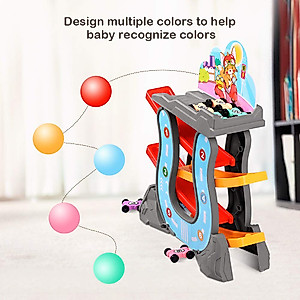 KINGBOT Toddler Toys for Boys Age 2 – Toy Car Ramp Race Tracks with 6 Mini Cars, Ramp Racer Toy Car Gifts for 3 4 5 Years Old Kids